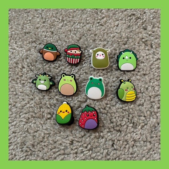 CROCS | Other | Newgreen Color Variety Of Squishmallow Croc Charms ...